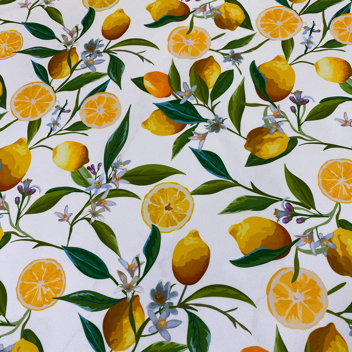 lemons fabric