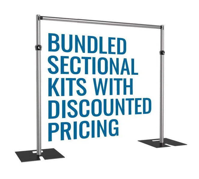 Easy adjustable drape kits for trade shows and events. – Urquid Linen