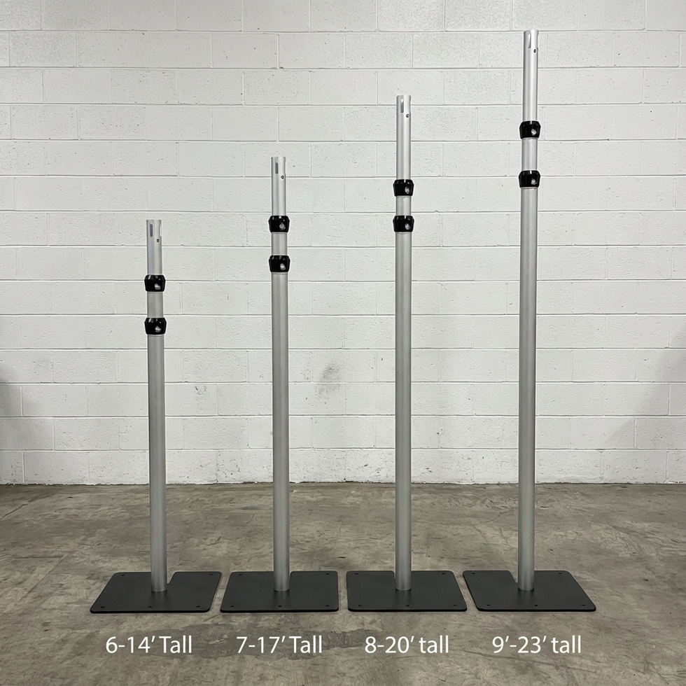 Adjustable Uprights for Pipe and Drape Systems and Backdrop Kits ...