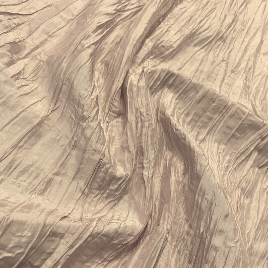 Accordion Taffeta Drapery Panel in Nude 115 – Urquid Linen