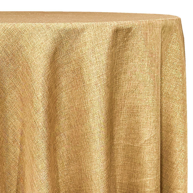 Metallic Burlap Table Linen in Antique Gold/Gold – Urquid Linen