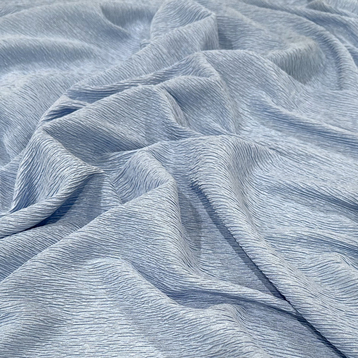 Bella Crepe Drapery Panel in Baby Blue – Urquid Linen