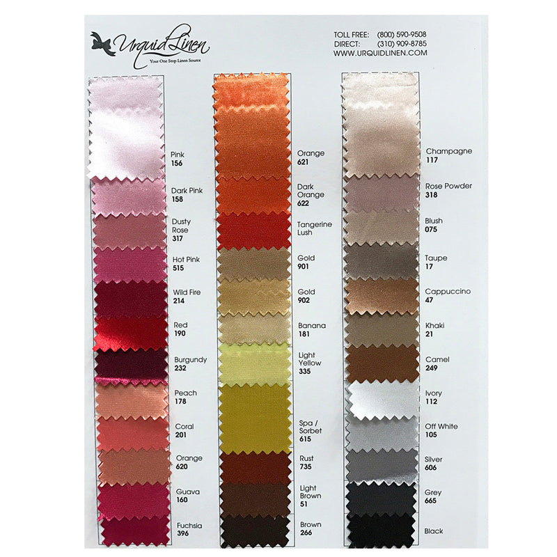 Bridal Satin Drapery Panel in Gold 901