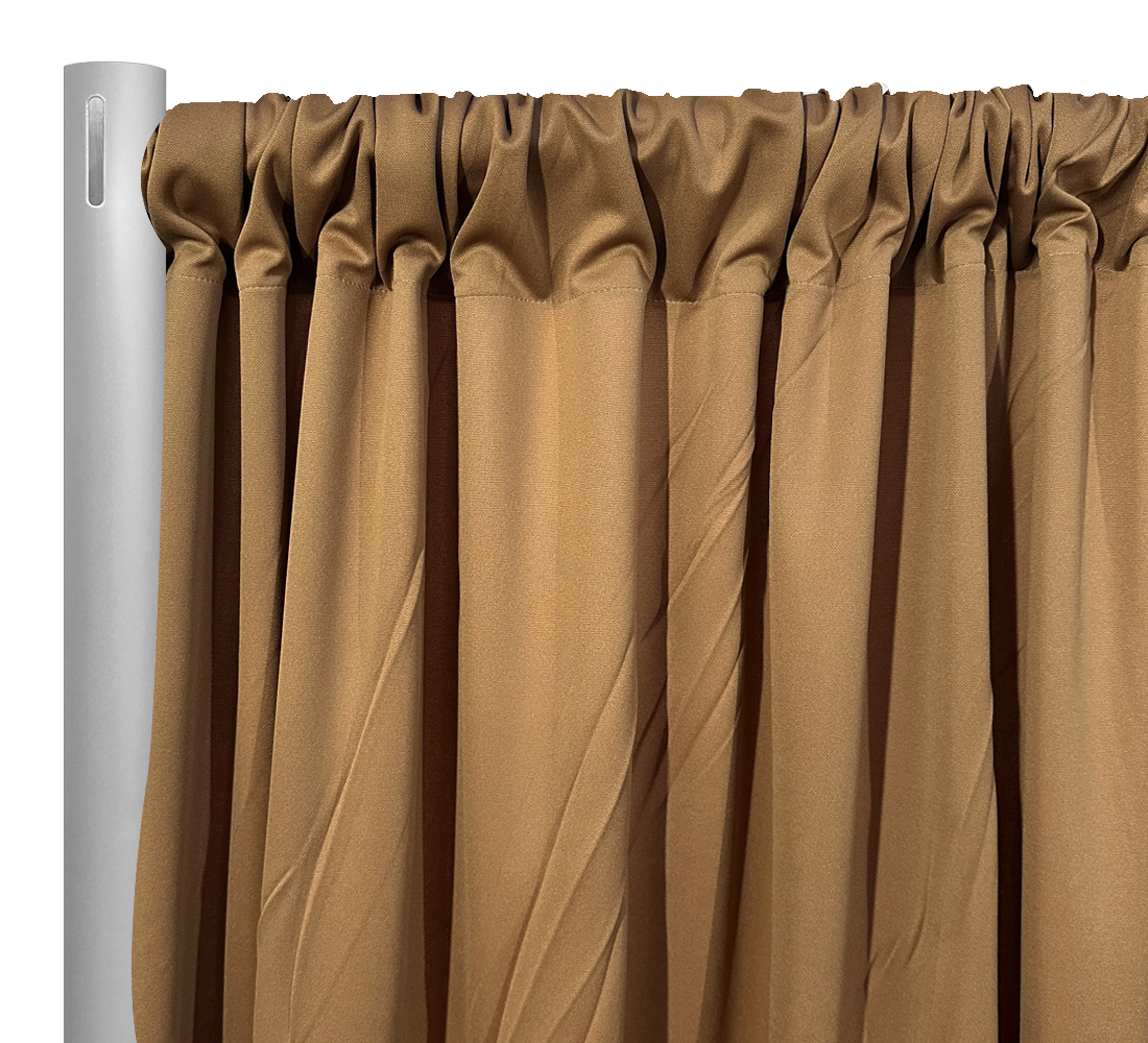 Scuba (Wrinkle-Free) Drapery Panel in Camel – Urquid Linen