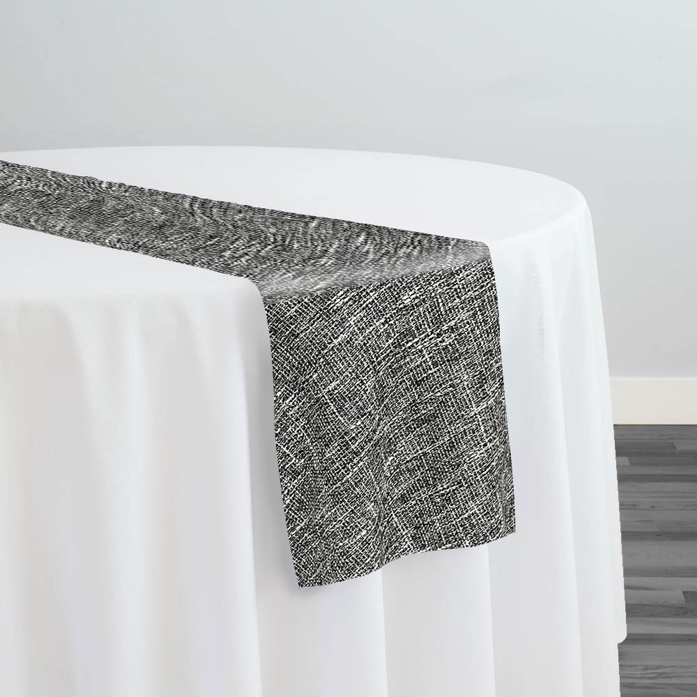 Capri Slub Linen Table Runner in Charcoal – Urquid Linen