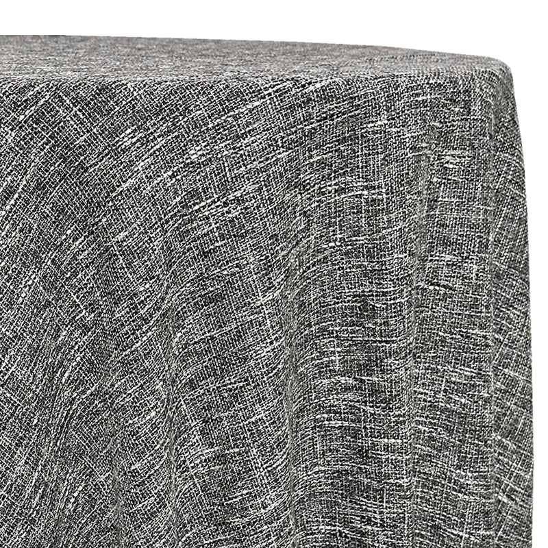Capri Slub Linen Table Linen in Charcoal – Urquid Linen