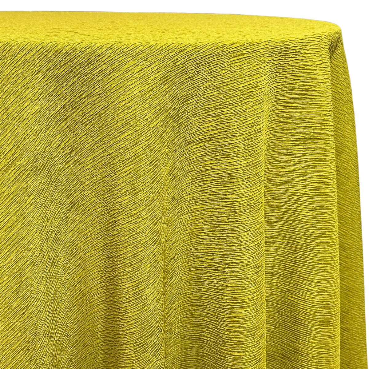 Bella Crepe Table Linen in Chartreuse – Urquid Linen