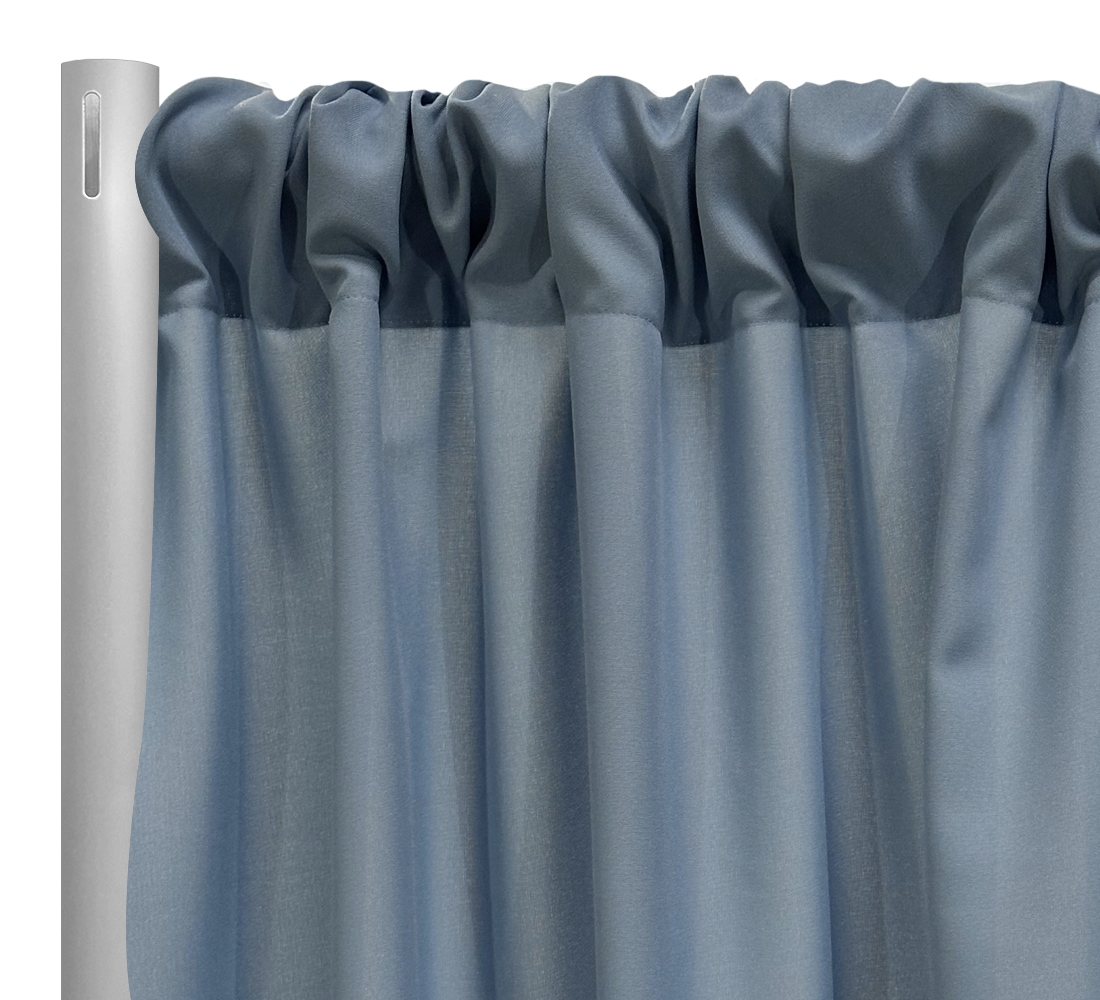 Premium Poly (Poplin) Drapery Panel in Copen Perry – Urquid Linen