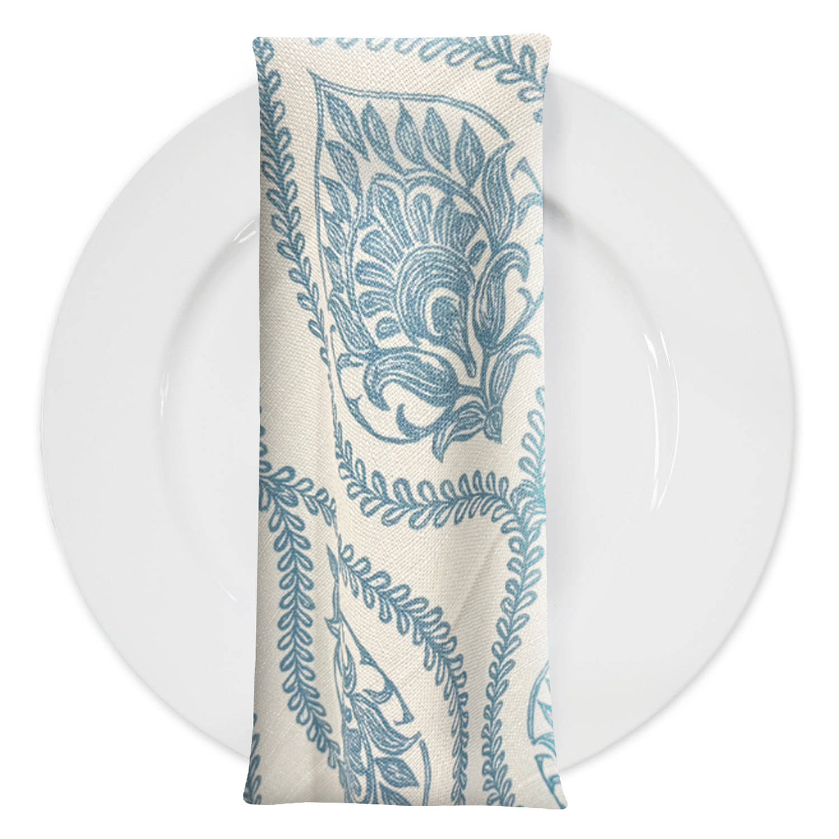 Mayfair (Slub Print) Table Napkin in Copen Perry – Urquid Linen