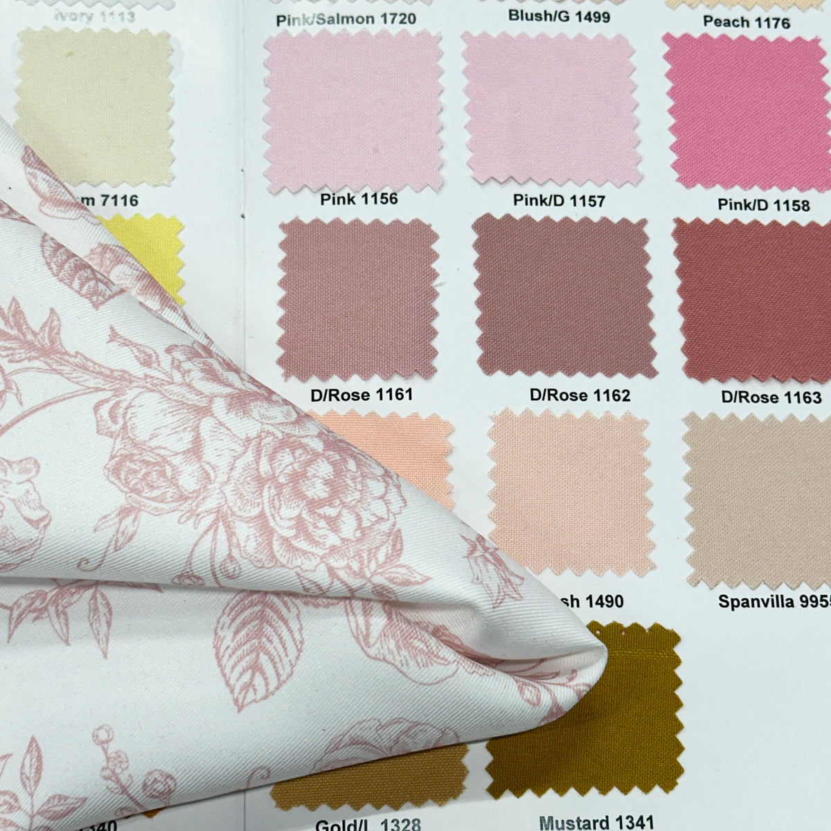 French Toile (Poly Print) Table Linen in Dusty Rose – Urquid Linen