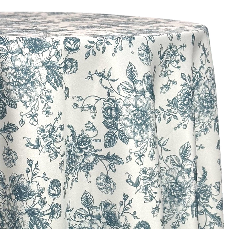 French Toile (Poly Print) Table Linen in Copen Perry – Urquid Linen