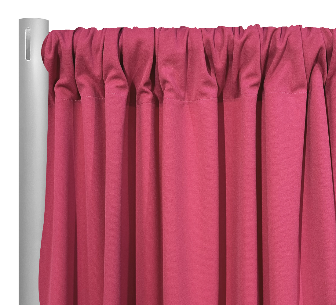 Scuba (Wrinkle-Free) Drapery Panel in Fuchsia – Urquid Linen