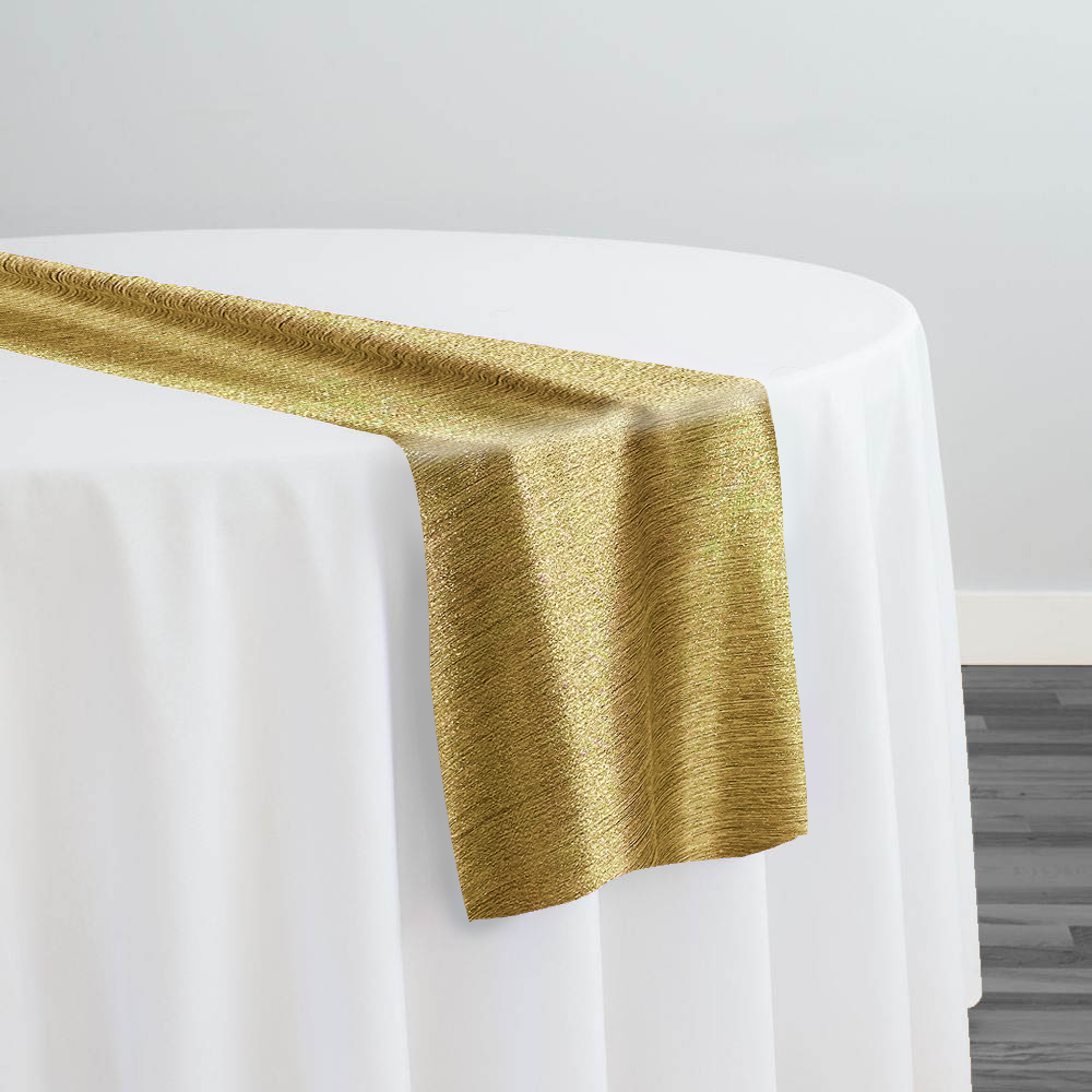 Metallic Burlap (100% Polyester) Table Runners | Urquid Linen