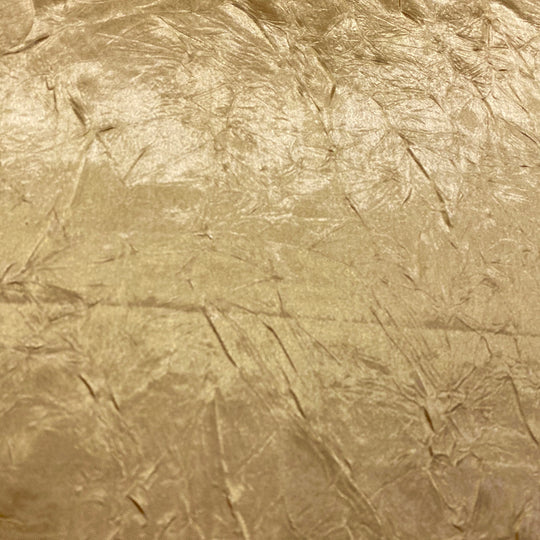 Crush Satin (Bichon) Drapery Panel in Gold 901 – Urquid Linen