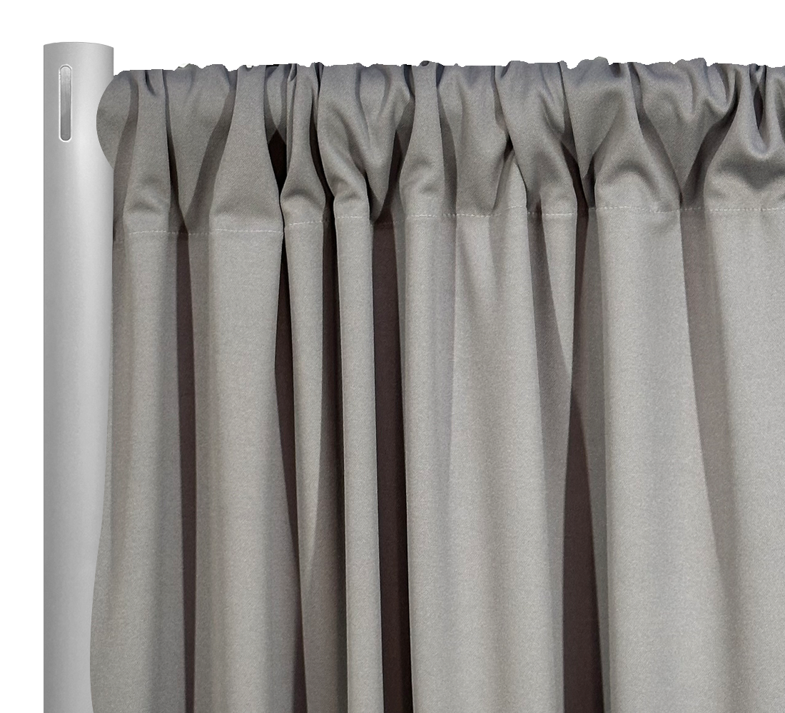 Scuba (Wrinkle-Free) Drapery Panel in Gray – Urquid Linen