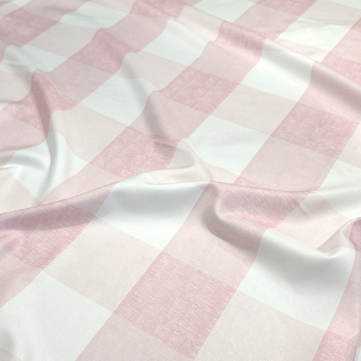 Hampton Checker (Poly Print) Wholesale Fabric in Dusty Rose – Urquid Linen