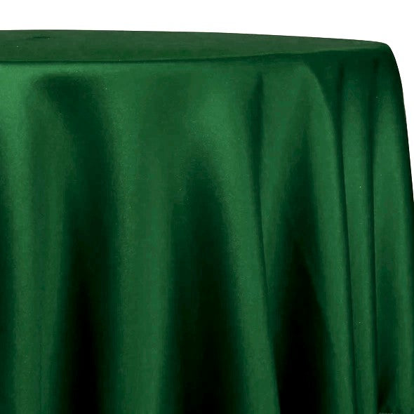 Lamour (Dull) Satin Table Linen in Hunter Green 7385 – Urquid Linen
