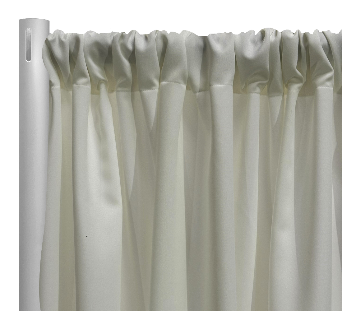 Premium Poly (Poplin) Drapery Panel in Ivory 1111 – Urquid Linen