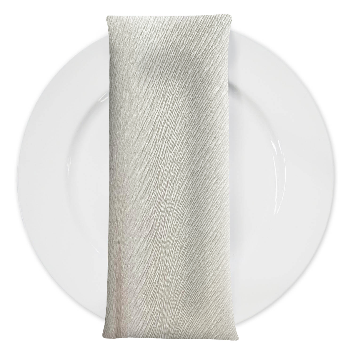 Bella Crepe Table Napkin in Ivory – Urquid Linen