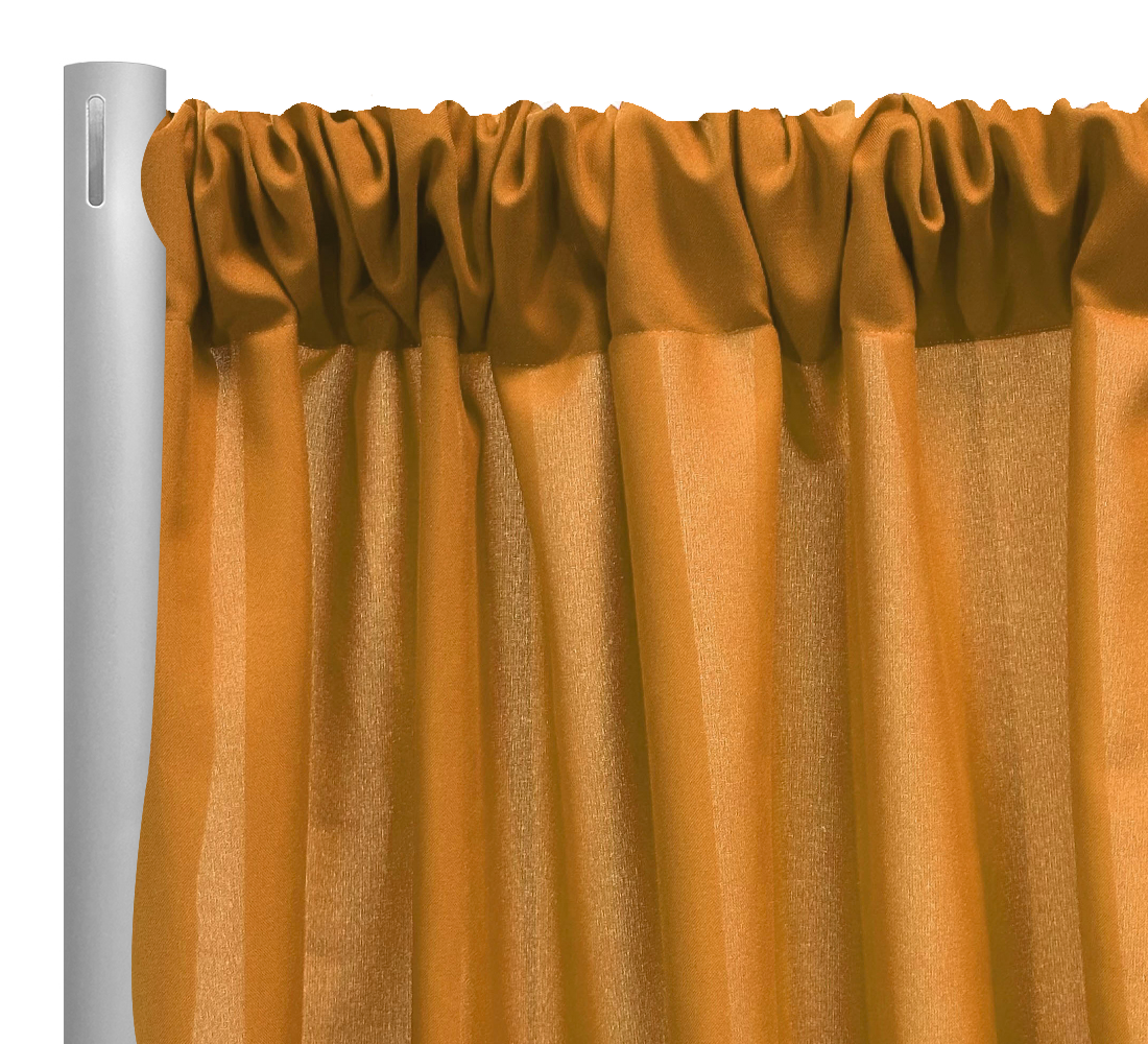 Premium Poly (Poplin) Drapery Panel in Mustard 1340 – Urquid Linen