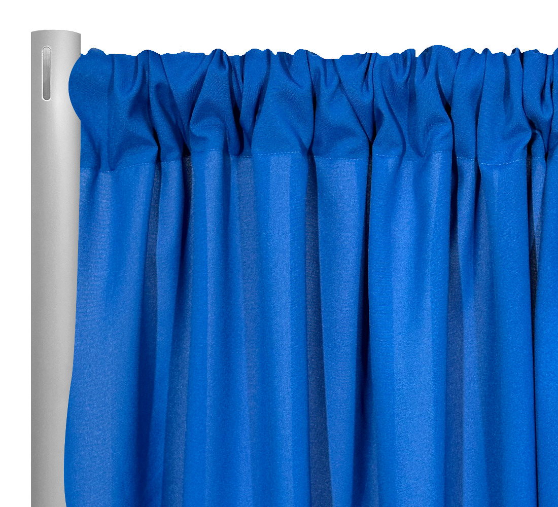 Premium Poly (Poplin) Drapery Panel in Ocean Blue 1726 – Urquid Linen