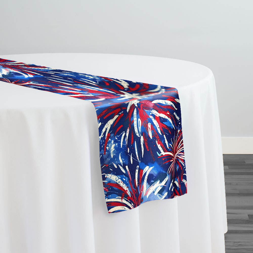 Patriotic (Poly Print) Table Runner – Urquid Linen