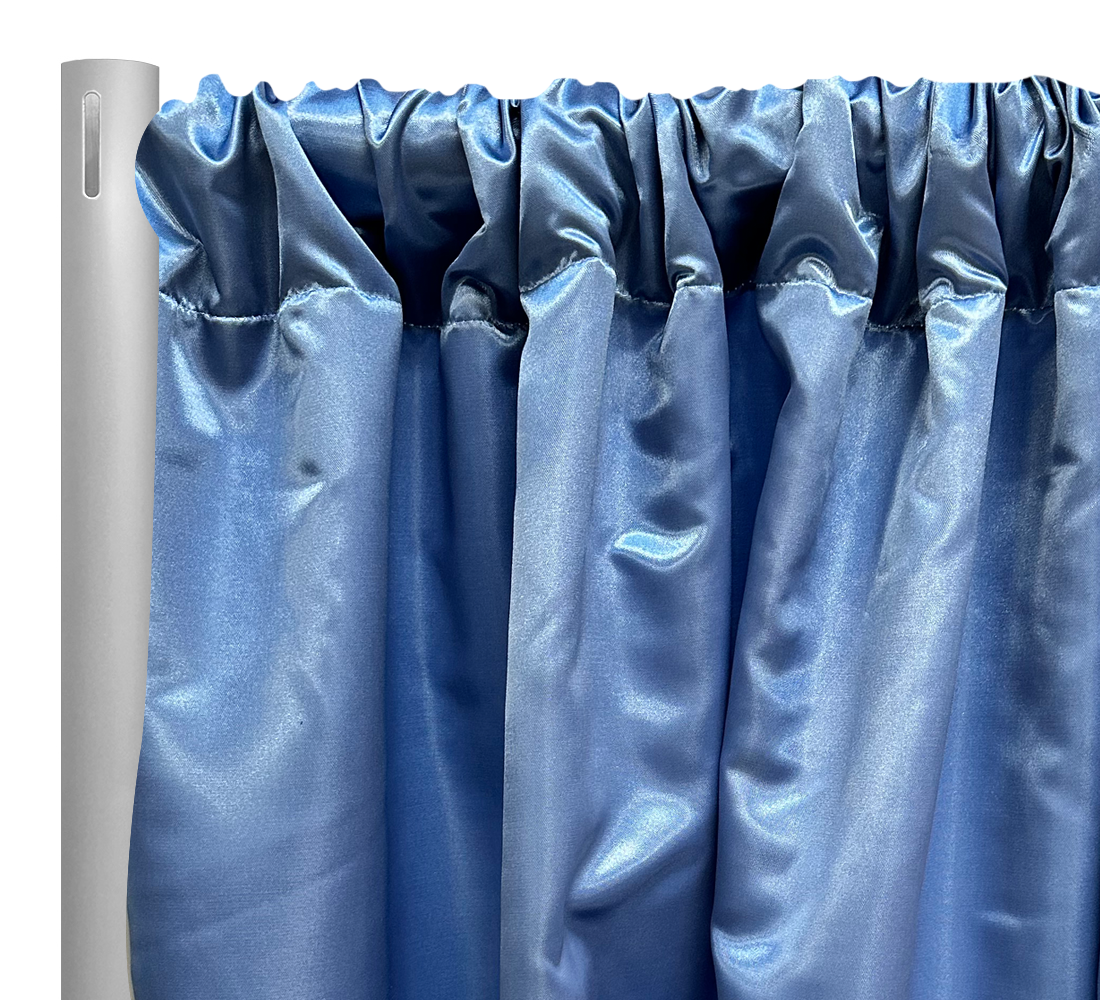 Bridal Satin Drapery Panel in Perry 31 – Urquid Linen