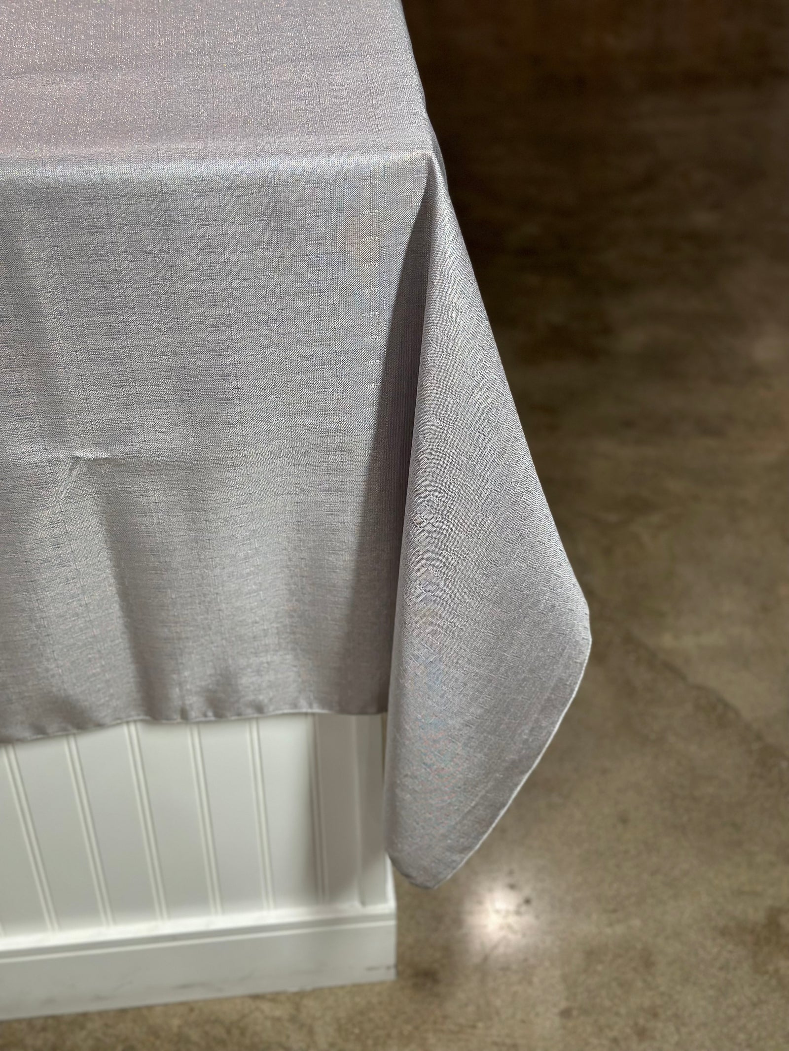 Metallic Burlap Table Linen in Silver/Silver – Urquid Linen