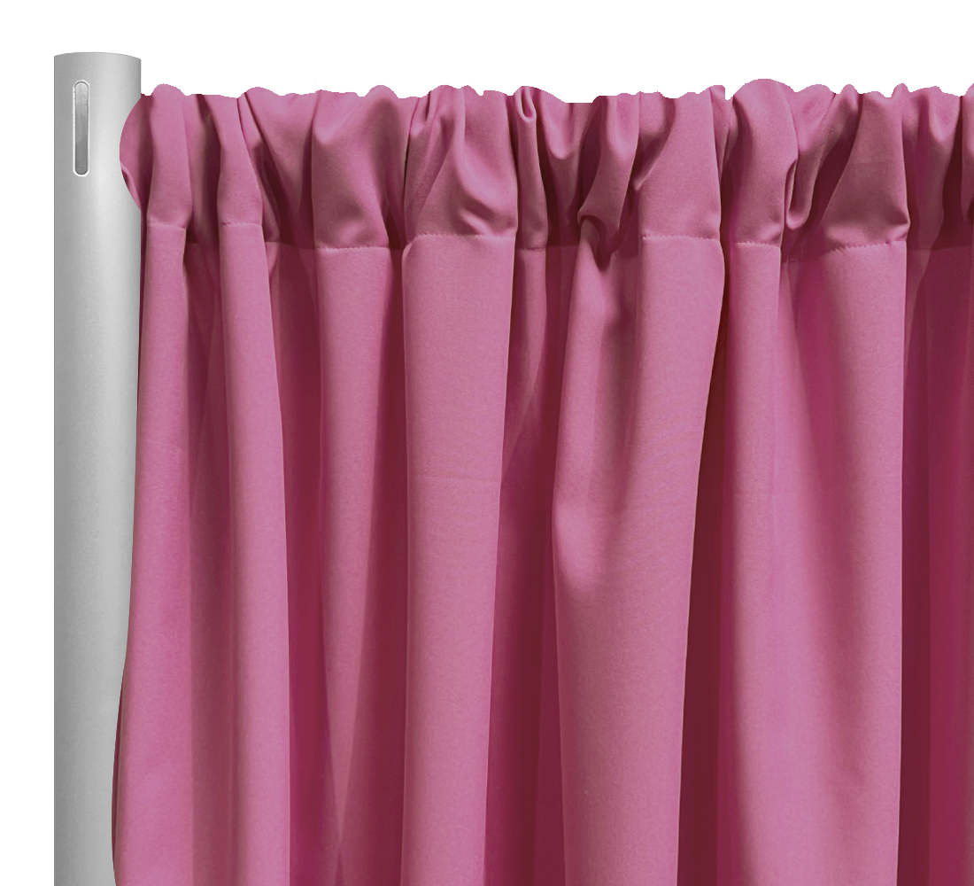 Premium Poly (Poplin) Drapery Panel in Pink D 1158 – Urquid Linen