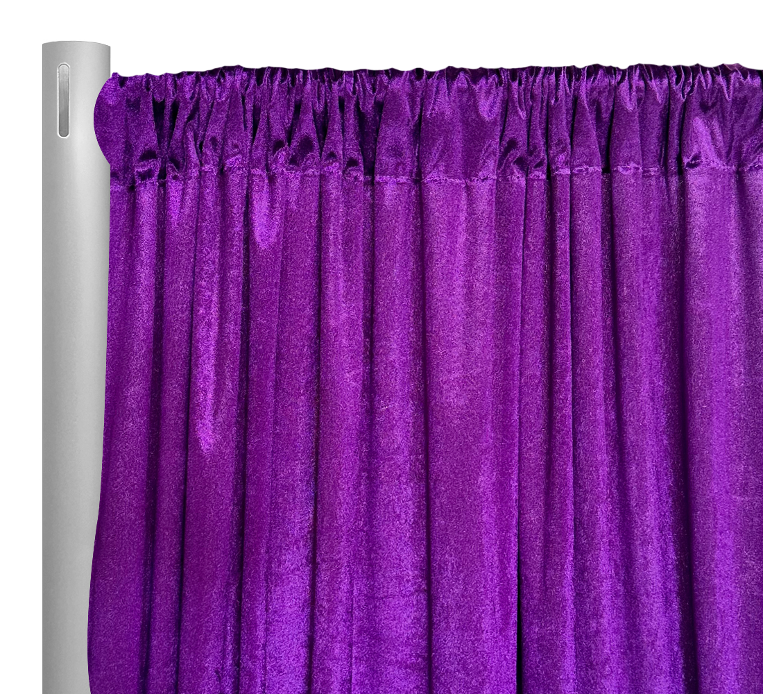 Lush Velvet Drapery Panel in Purple – Urquid Linen