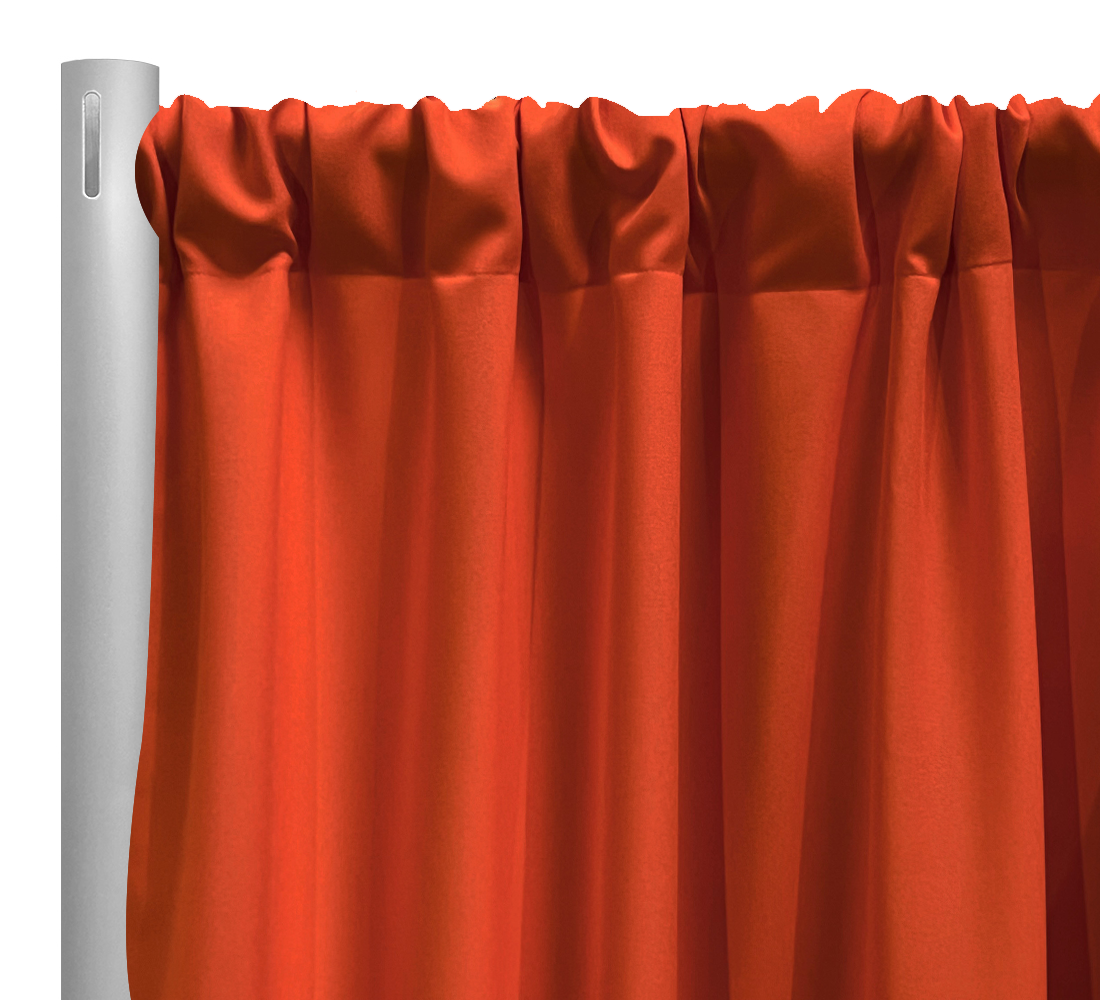 Premium Poly (Poplin) Drapery Panel in Rust 1352 – Urquid Linen