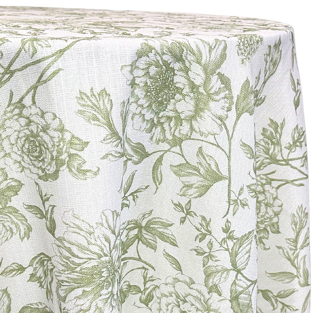 Artistry Bloom Table Linen in Sage – Urquid Linen