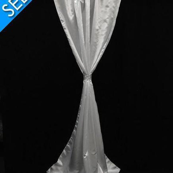 Bridal Satin Drapery Panel in Champagne 117