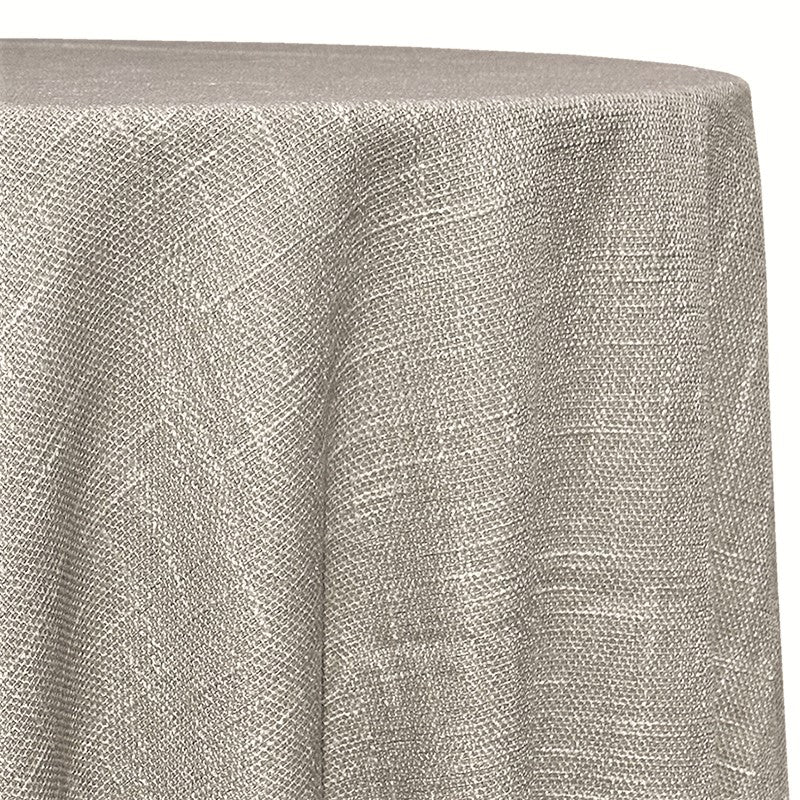 Capri Slub Linen Table Linen in Silver – Urquid Linen