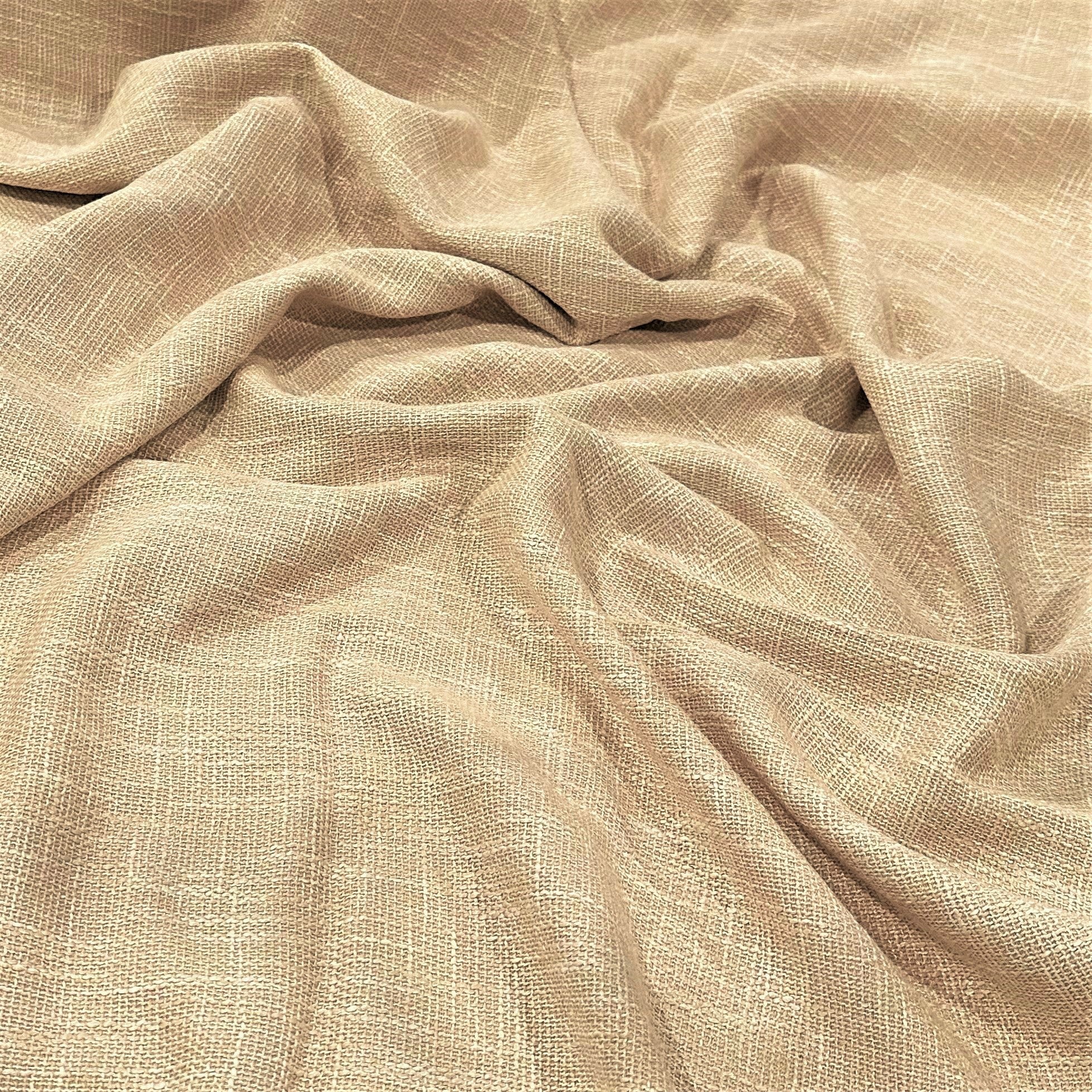 Capri Slub Linen Table Linen in Wheat – Urquid Linen