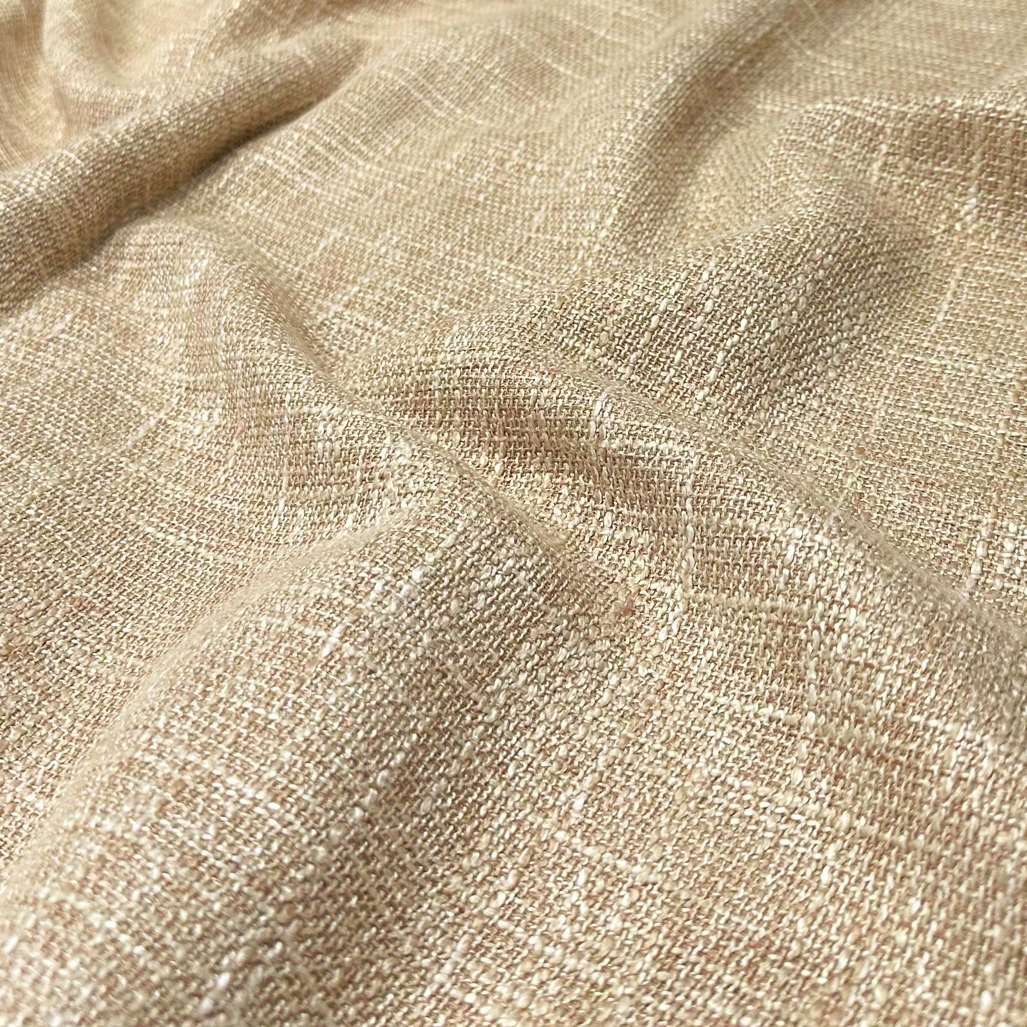 Capri Slub Linen Table Linen in Wheat – Urquid Linen