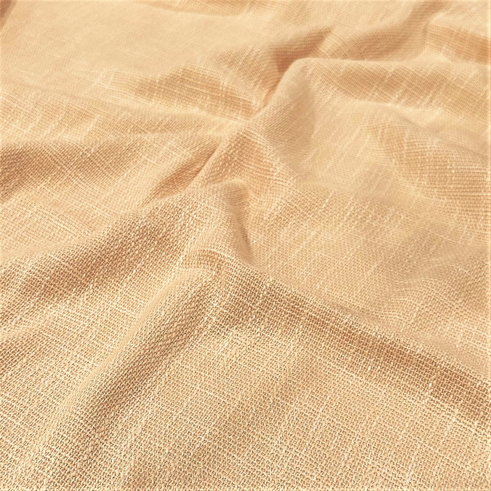 Capri Slub Linen Table Linen in Champagne – Urquid Linen