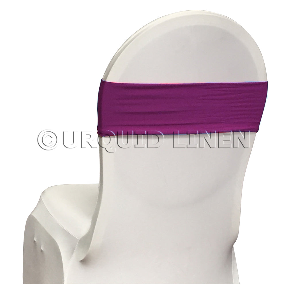 Premium Spandex Chair Band in Magenta 27 – Urquid Linen