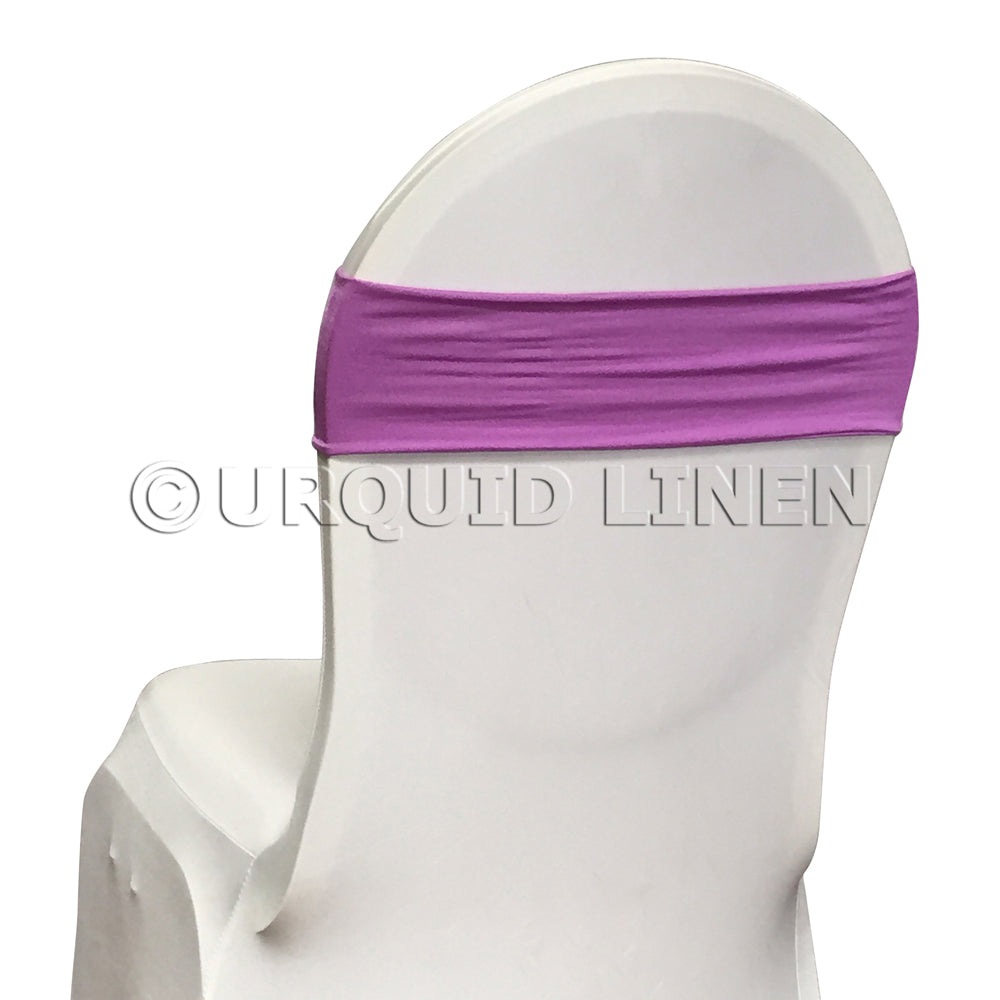 Premium Spandex Chair Band in Orchid 28 – Urquid Linen