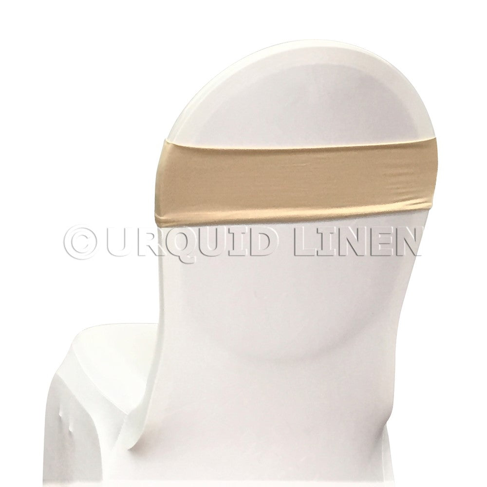 Premium Spandex Chair Band in Champagne 16