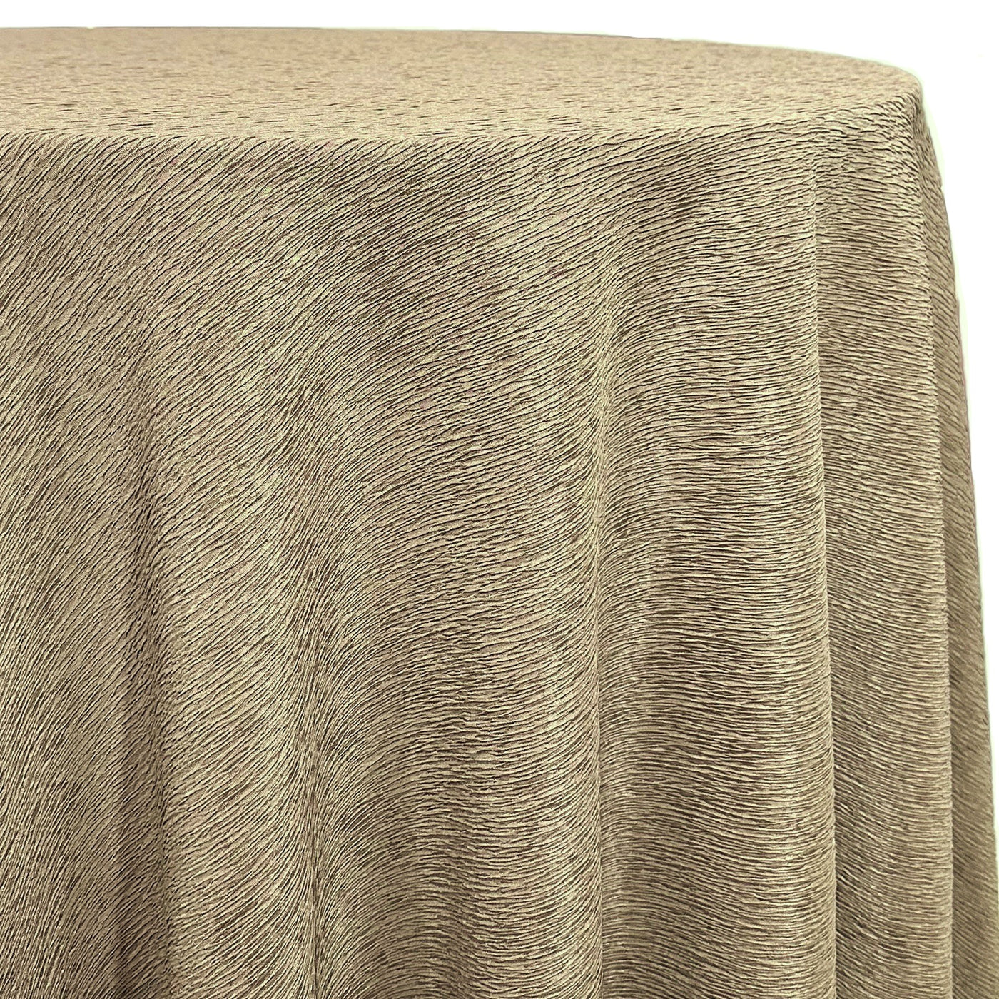 Bella Crepe Table Linen in Taupe – Urquid Linen