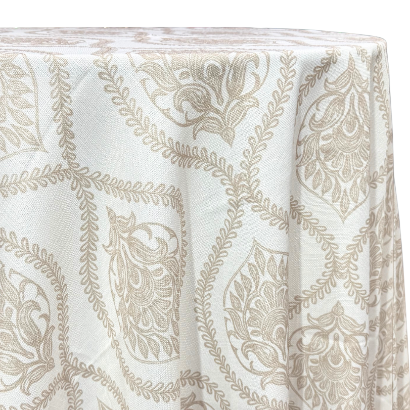 Mayfair (Slub Print) Table Linen in Taupe – Urquid Linen
