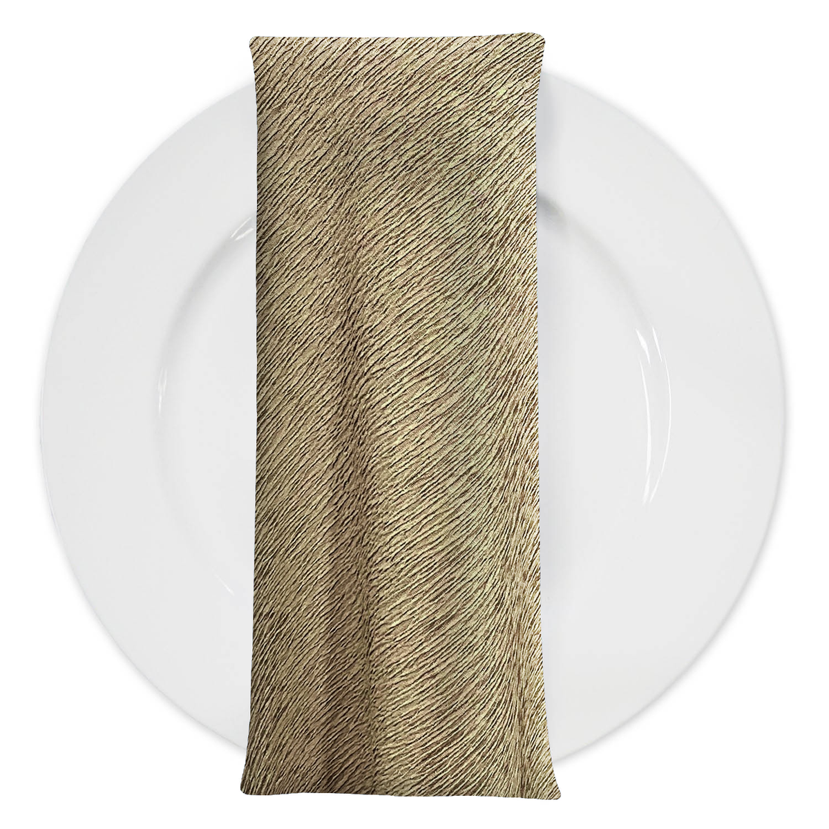 Bella Crepe Table Napkin in Taupe – Urquid Linen