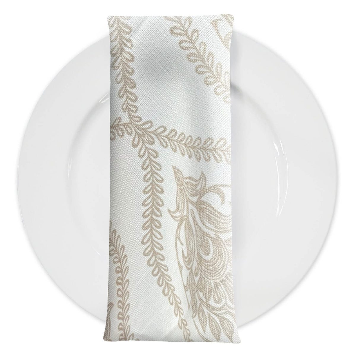 Mayfair (Slub Print) Table Napkin in Taupe – Urquid Linen