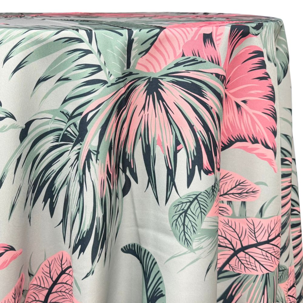 Palmetto (Poly Print) Table Linen in Sage – Urquid Linen