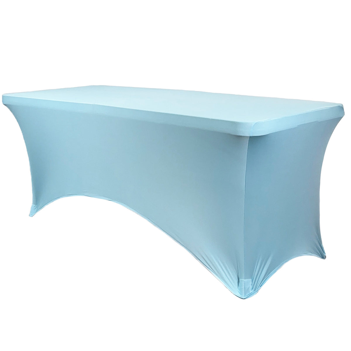 Spandex (8'x30") Banquet Table Cover in Light Blue – Urquid Linen