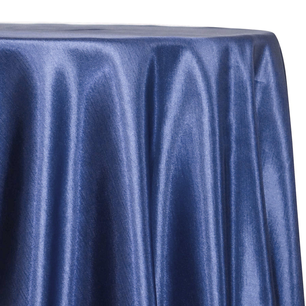 Shantung Satin (Reversible) Table Linen in Navy – Urquid Linen
