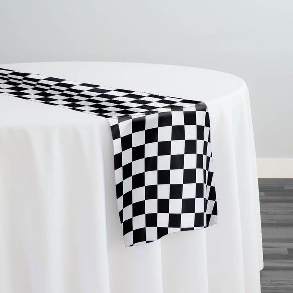 Lamour Checker Table Runner | Urquid Linen