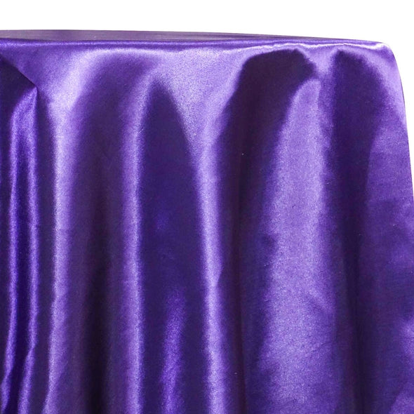 Shantung Satin (Reversible) Table Linen in Purple – Urquid Linen