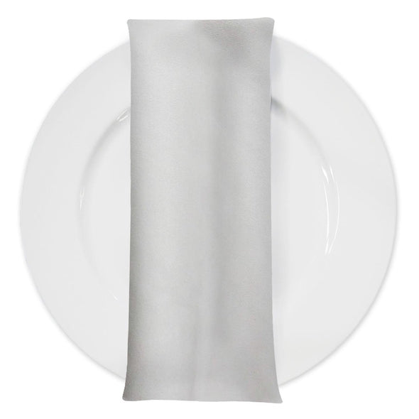 Microfiber Suede Table Napkin in White – Urquid Linen